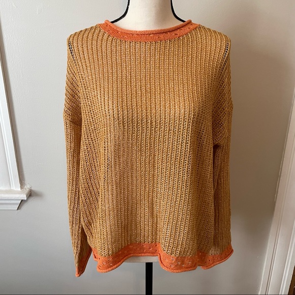 Sweaters | Nwt Apricot Crochet Knit Sweater | Poshmark